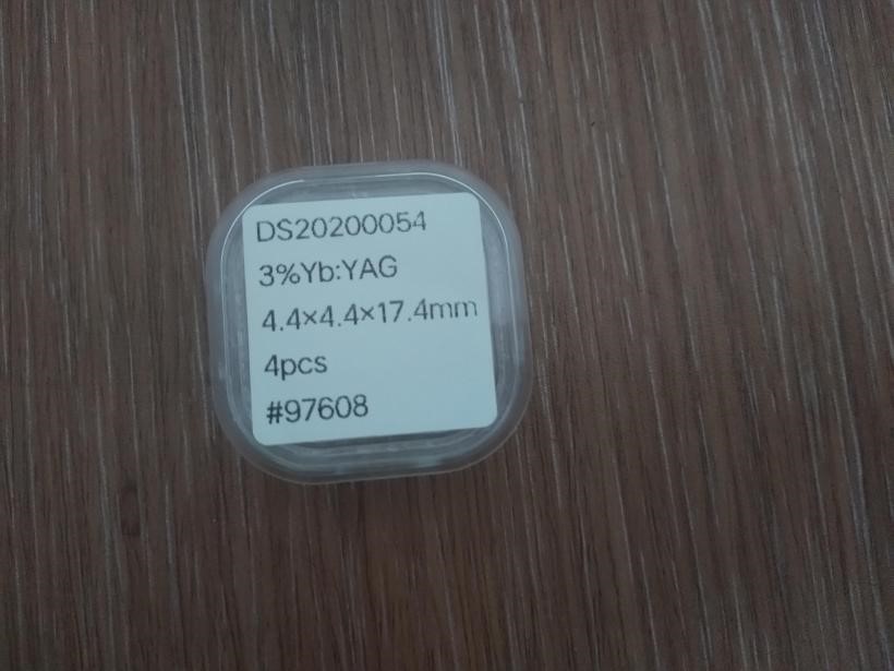 Yb:YAG 晶体案例（四）- 4.4*4.4*17.4mm _BBO晶体_Nd YAG 晶体_Nd YVO4 晶体_普克尔盒-芯飞睿