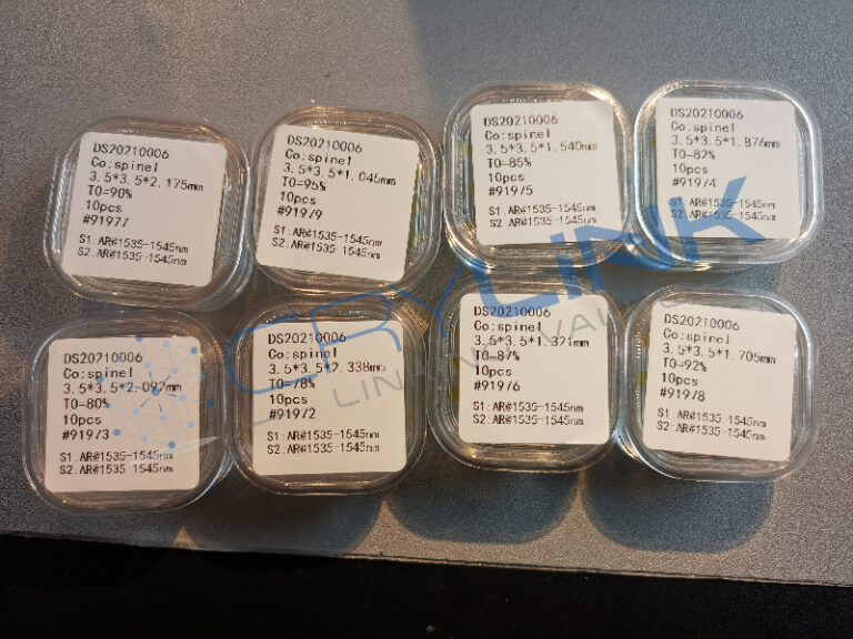 Co:Spinel（钴尖晶石）案例（九）- 3.5*3.5*L mm _BBO晶体_Nd YAG 晶体_Nd YVO4 晶体_隔离器-芯飞睿